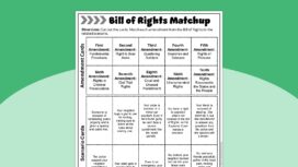 Free Bill of Rights Worksheet Bundle