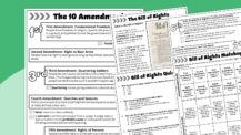 Free Bill of Rights Worksheet Bundle