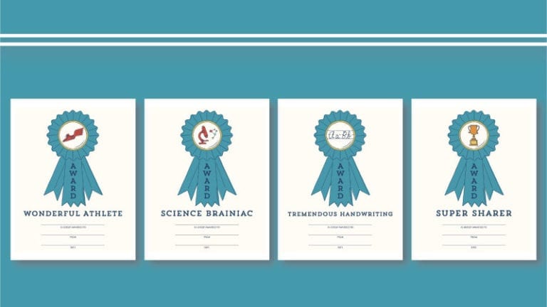 Printable Awards for Students - Free to Save and Print