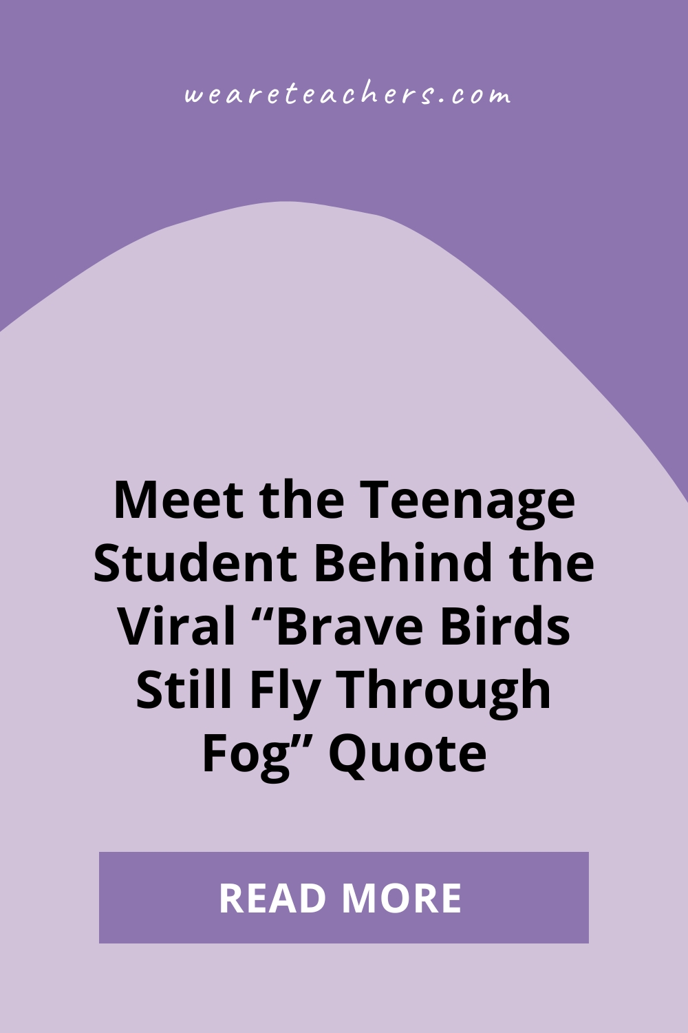 Meet the Student Who Wrote “Brave Birds Still Fly Through Fog”