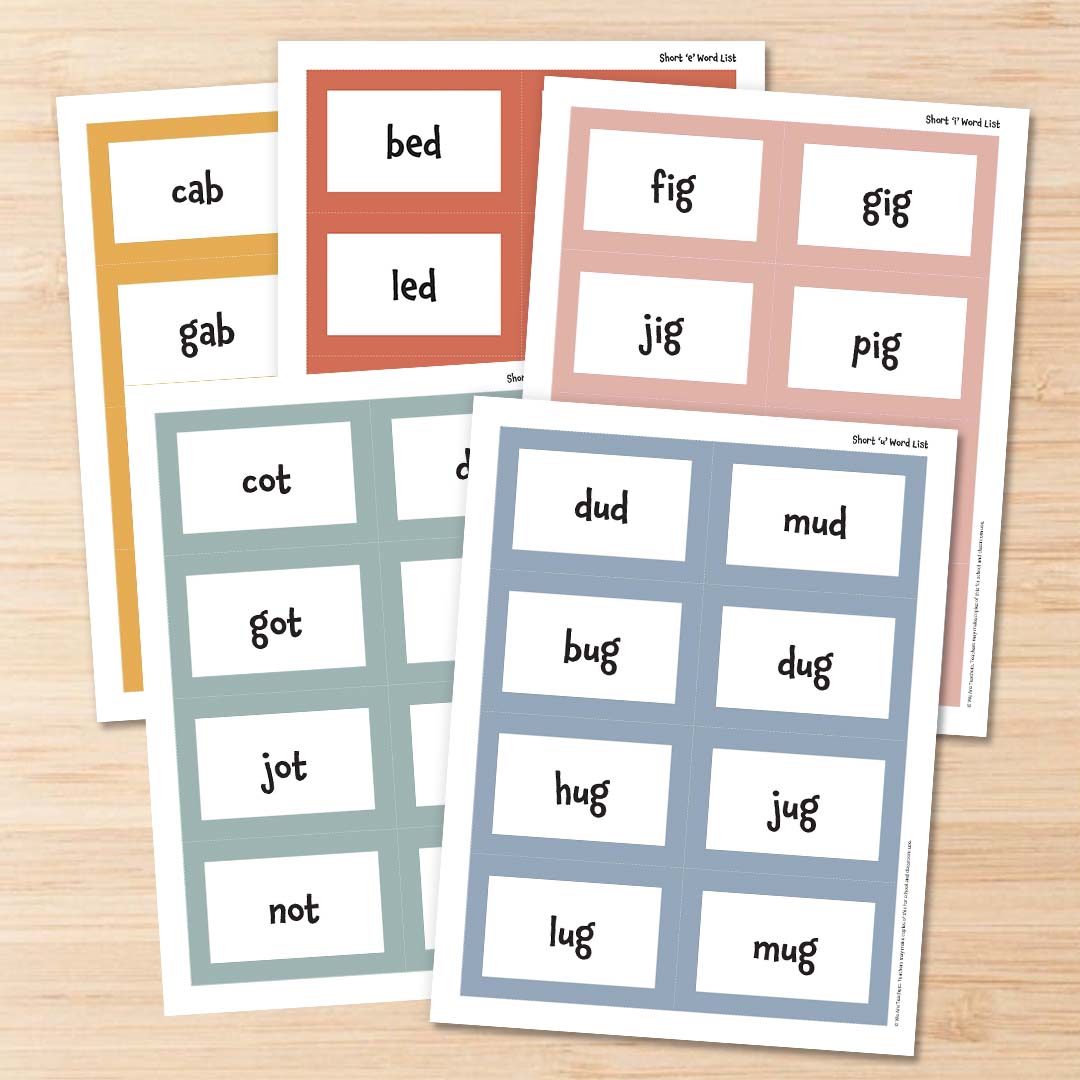 CVC Word List and Teaching Ideas (Free Printables)