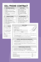 Free Printable Cell Phone Contracts for Teens - November 2025