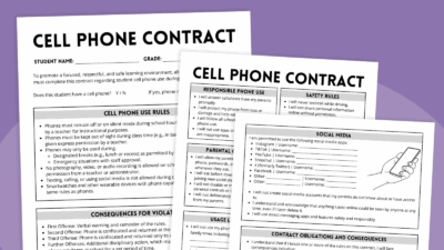 Free Printable Cell Phone Contracts for Teens - December 2025
