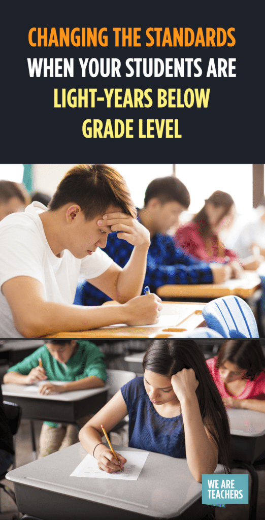 Changing the Standards For Students Light-Years Below Grade Level