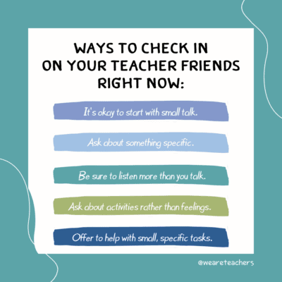 How to Talk About Mental Health With Your Teacher Friends