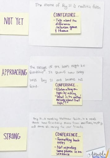 How I Simplify Writing Conferences by Using Note Cards - We Are Teachers