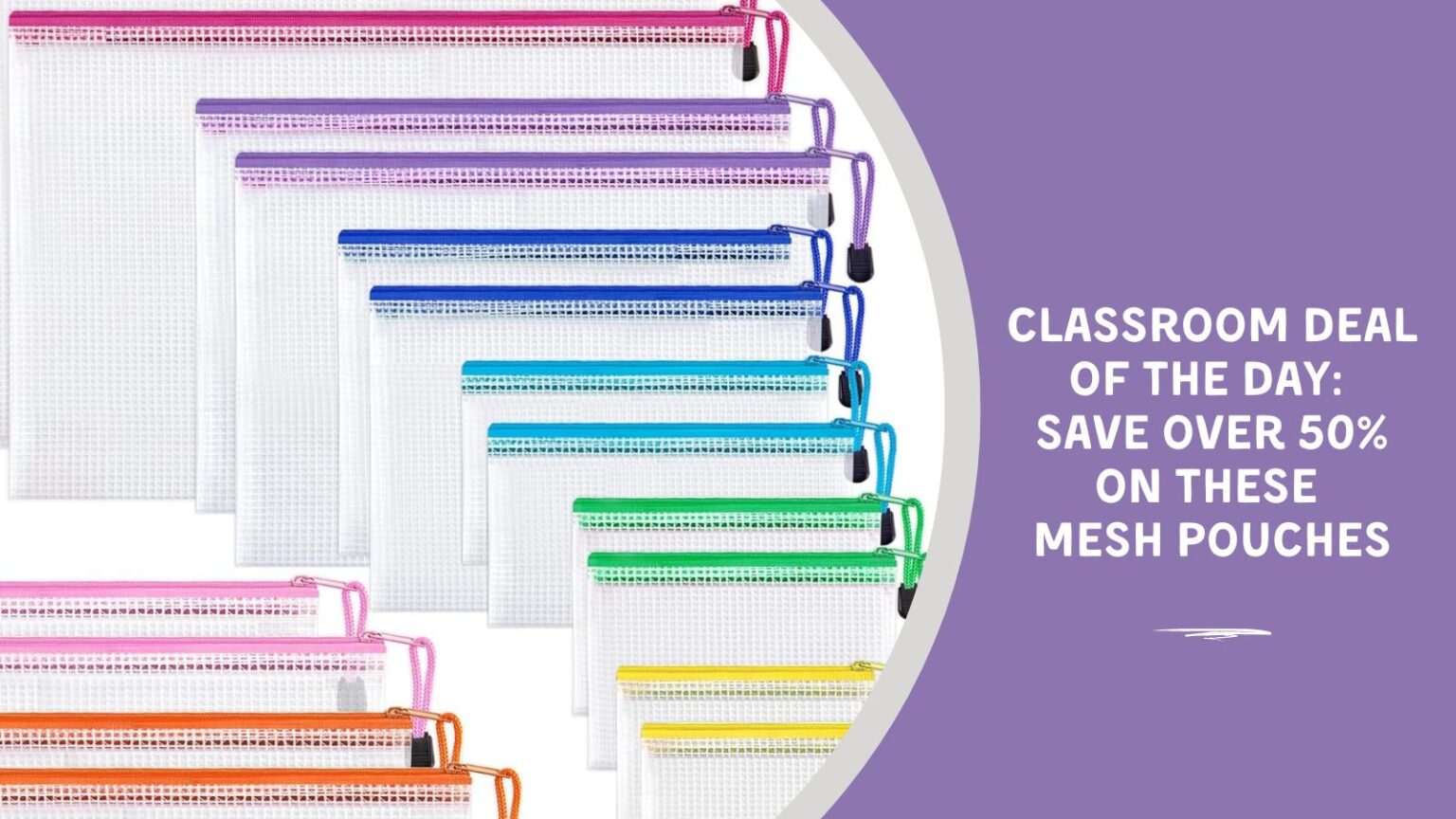 Classroom Deal: Save on These Popular Mesh Pouches