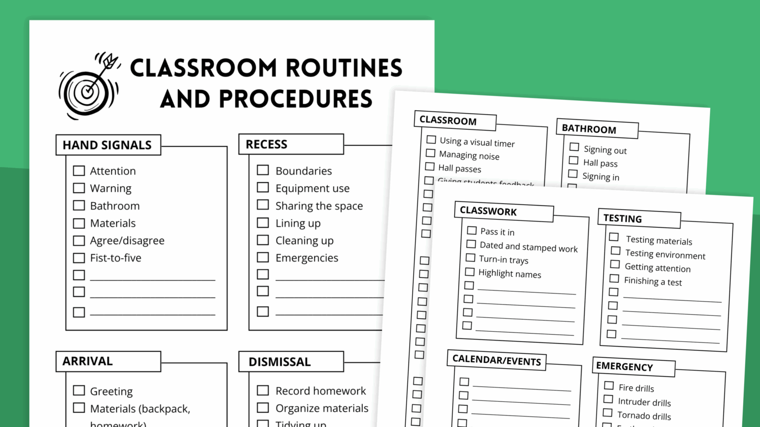 60 Must-Teach Classroom Procedures and Routines - May 2025