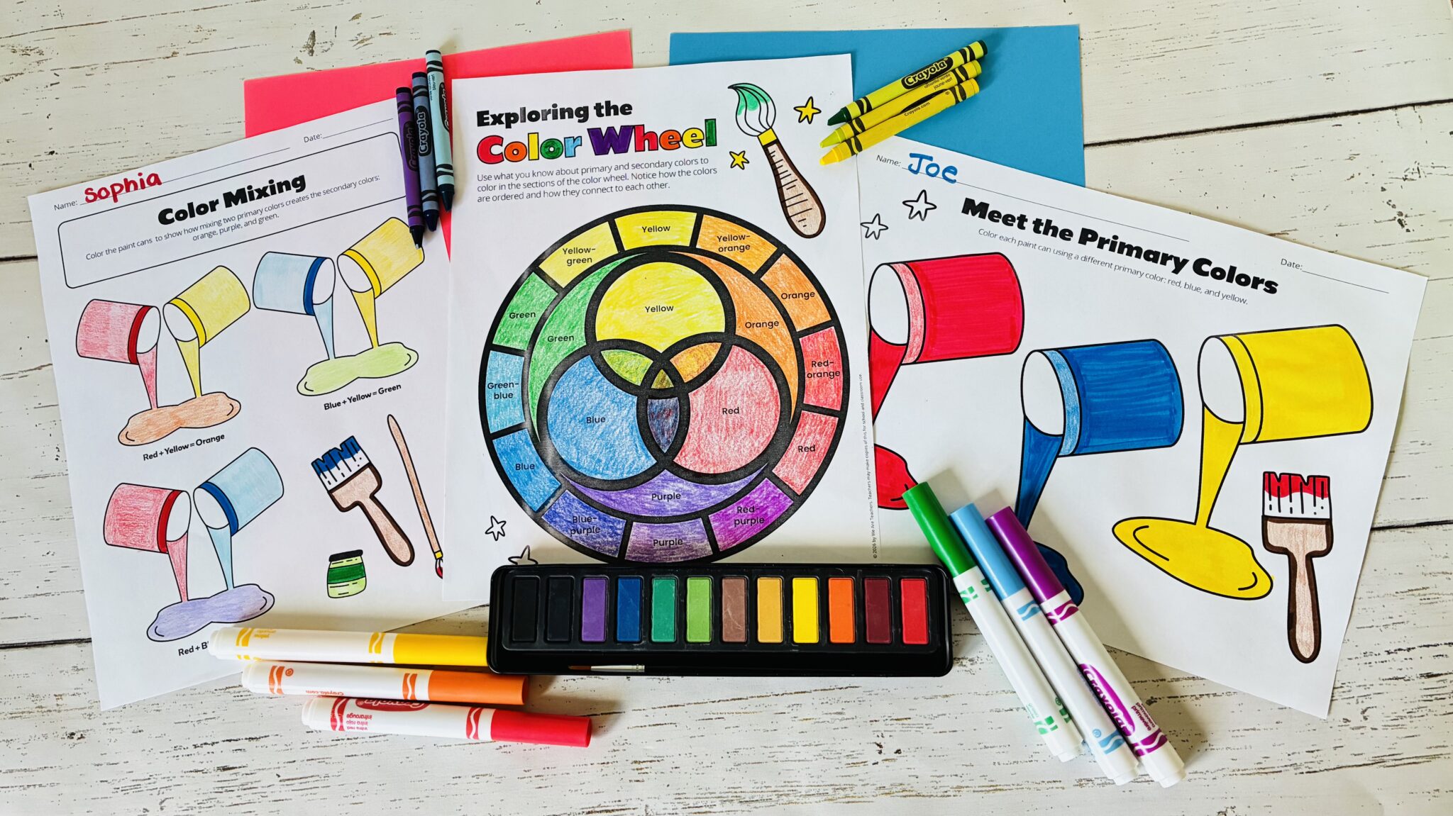 Color Theory Worksheets – Kansas Digital News