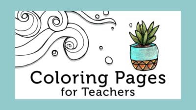 8 Free Adult Coloring Pages for Stressed Out Teachers