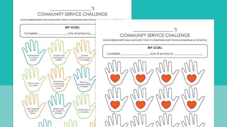 100 K-12 Service Learning Projects (Free Tracking Logs!)