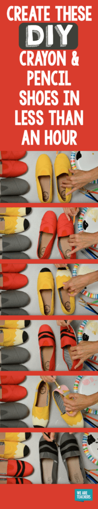 Create These DIY Pencil Shoes in Less Than an Hour