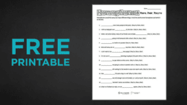 Free Printable: Homophones (They're, Their, There) - We Are Teachers
