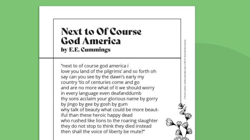 26 Famous E.E. Cummings Poems (Free Printables)