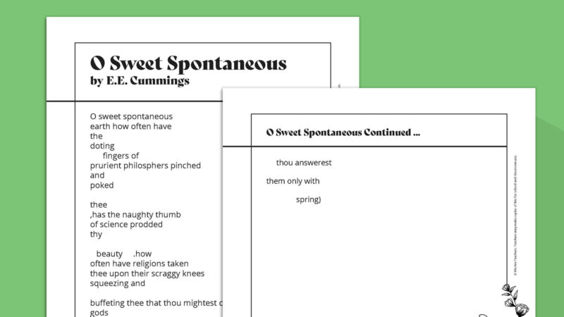 26 Famous E.E. Cummings Poems (Free Printables)