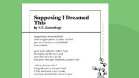 26 Famous E.E. Cummings Poems (Free Printables)