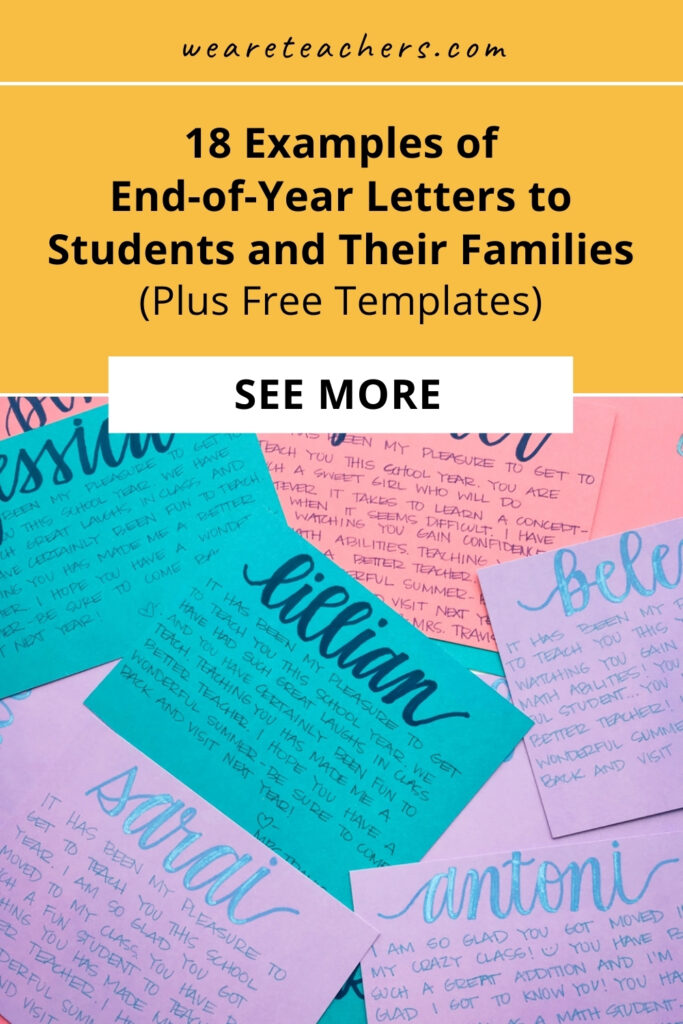 Teacher Appreciation Letter Exles From Students To Pas - Infoupdate.org