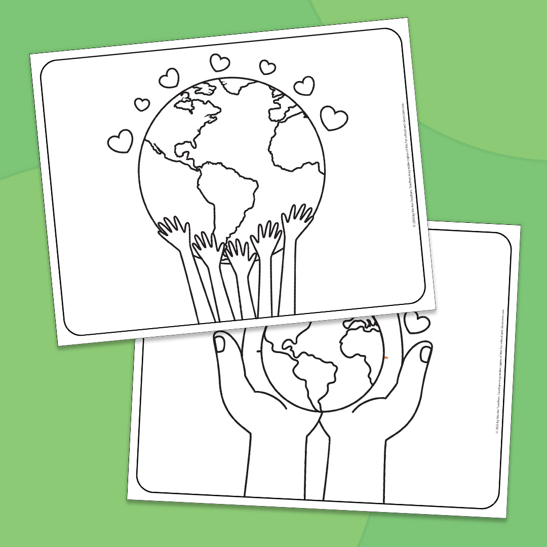 Earth Coloring Pages for Kids: Free Printable Templates