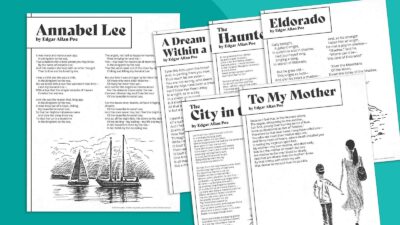 25 Popular Edgar Allan Poe Poems (Free Printables!)