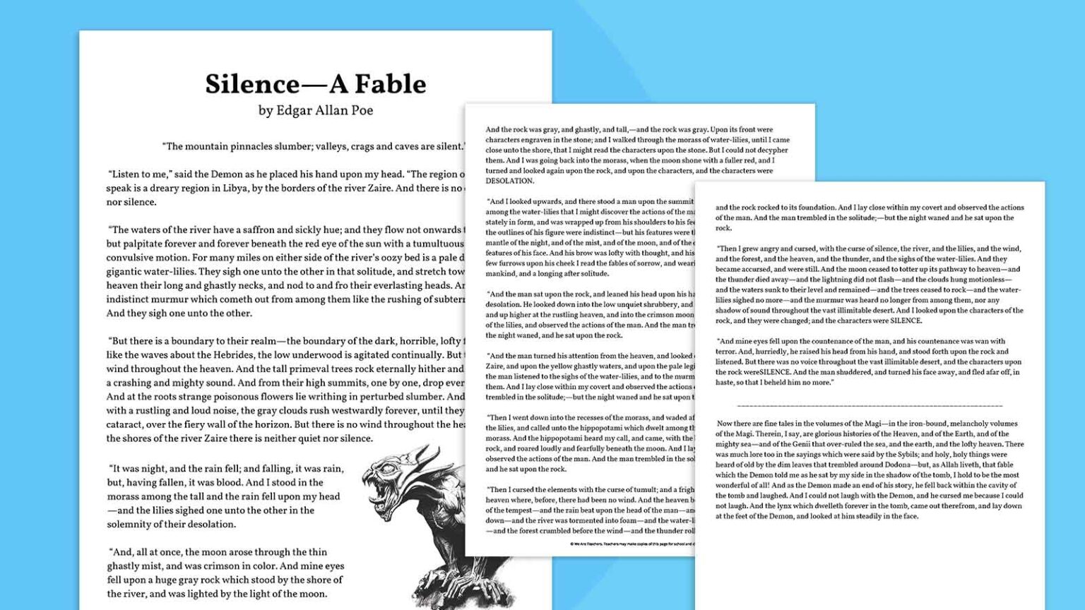 16 Edgar Allan Poe Short Stories (Free Printables)