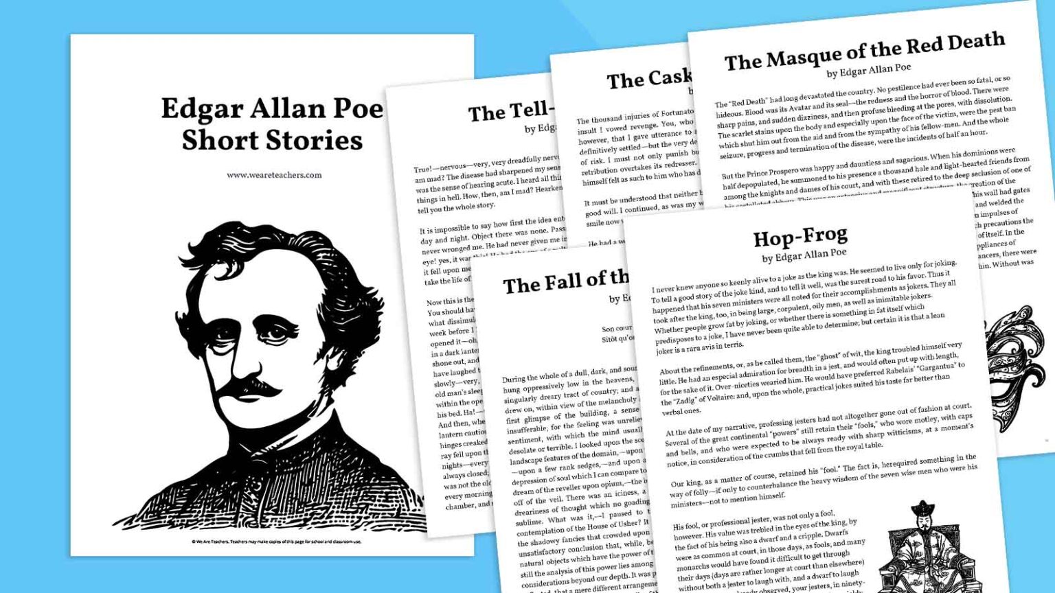 16 Edgar Allan Poe Short Stories (Free Printables)