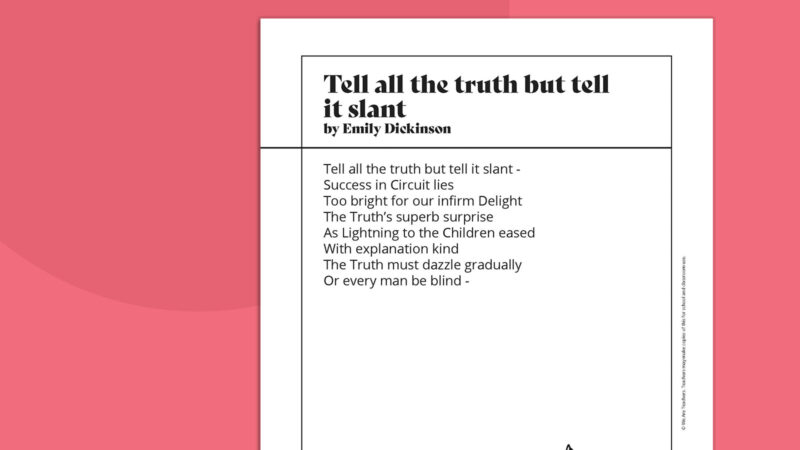 25 Famous Emily Dickinson Poems (Free Printable)