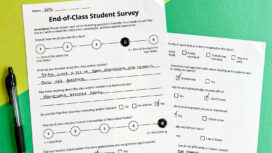 Student Perception Survey (Free Printable)