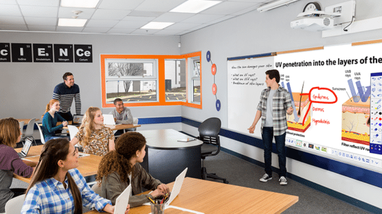 Using Interactive Projectors to Increase Student Engagement