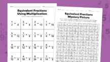 Free Equivalent Fractions Worksheets