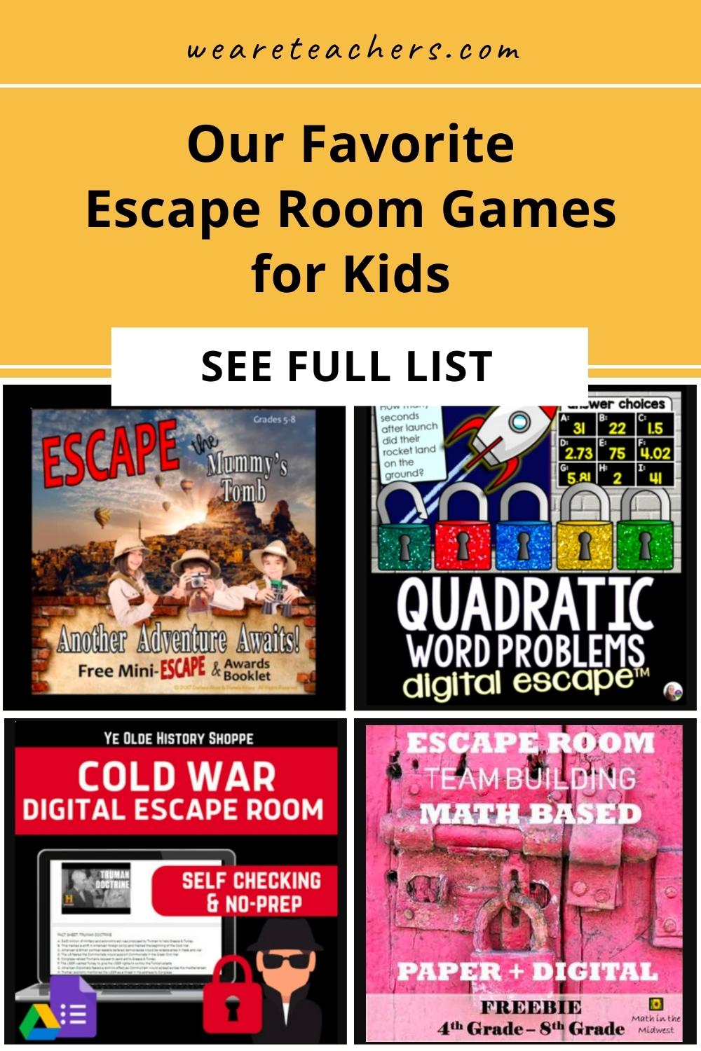 Best Escape Room Games for Kids (Fun and Educational)