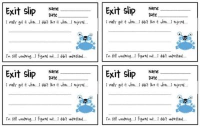 30 Exit Ticket Ideas and Examples That Give Immediate Feedback