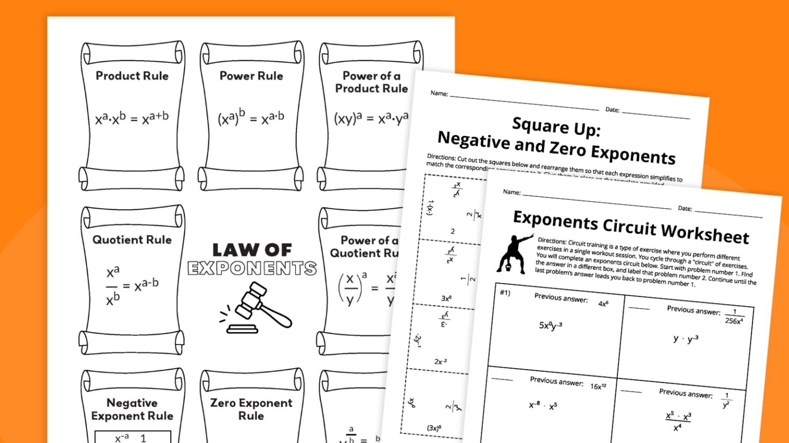 Free Printable Exponents Worksheet Bundle - We Are Teachers