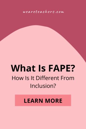 What Is FAPE, and How Is It Different From Inclusion?