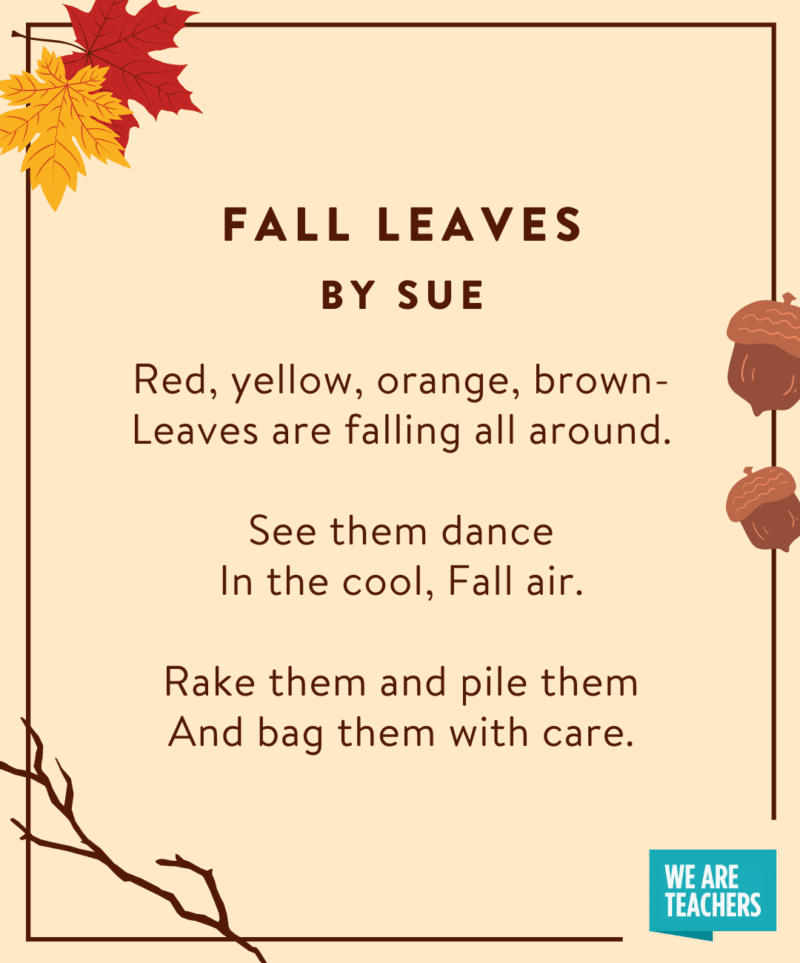 33 Cozy Fall Poems for Students of All Ages - We Are Teachers