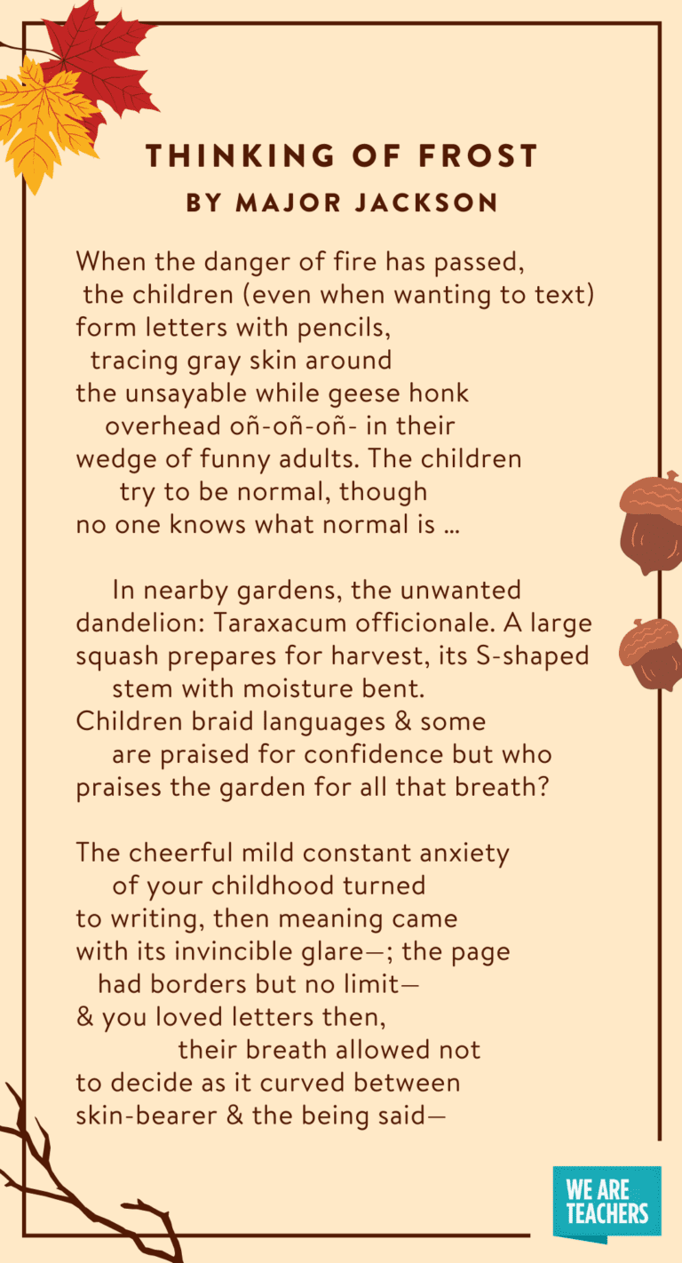 33 Cozy Fall Poems for Students of All Ages - We Are Teachers