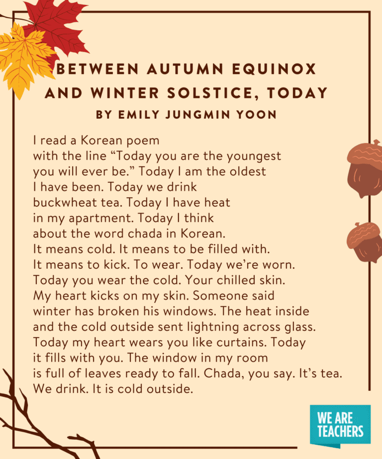 33 Cozy Fall Poems for Students of All Ages - We Are Teachers