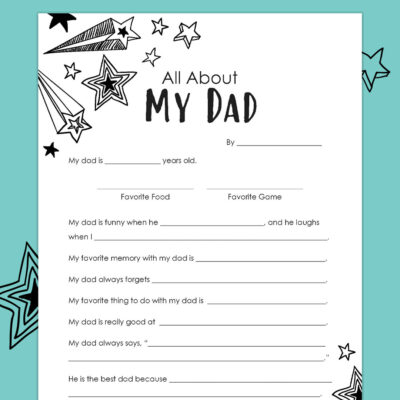 Free Father’s Day Questionnaire Printable