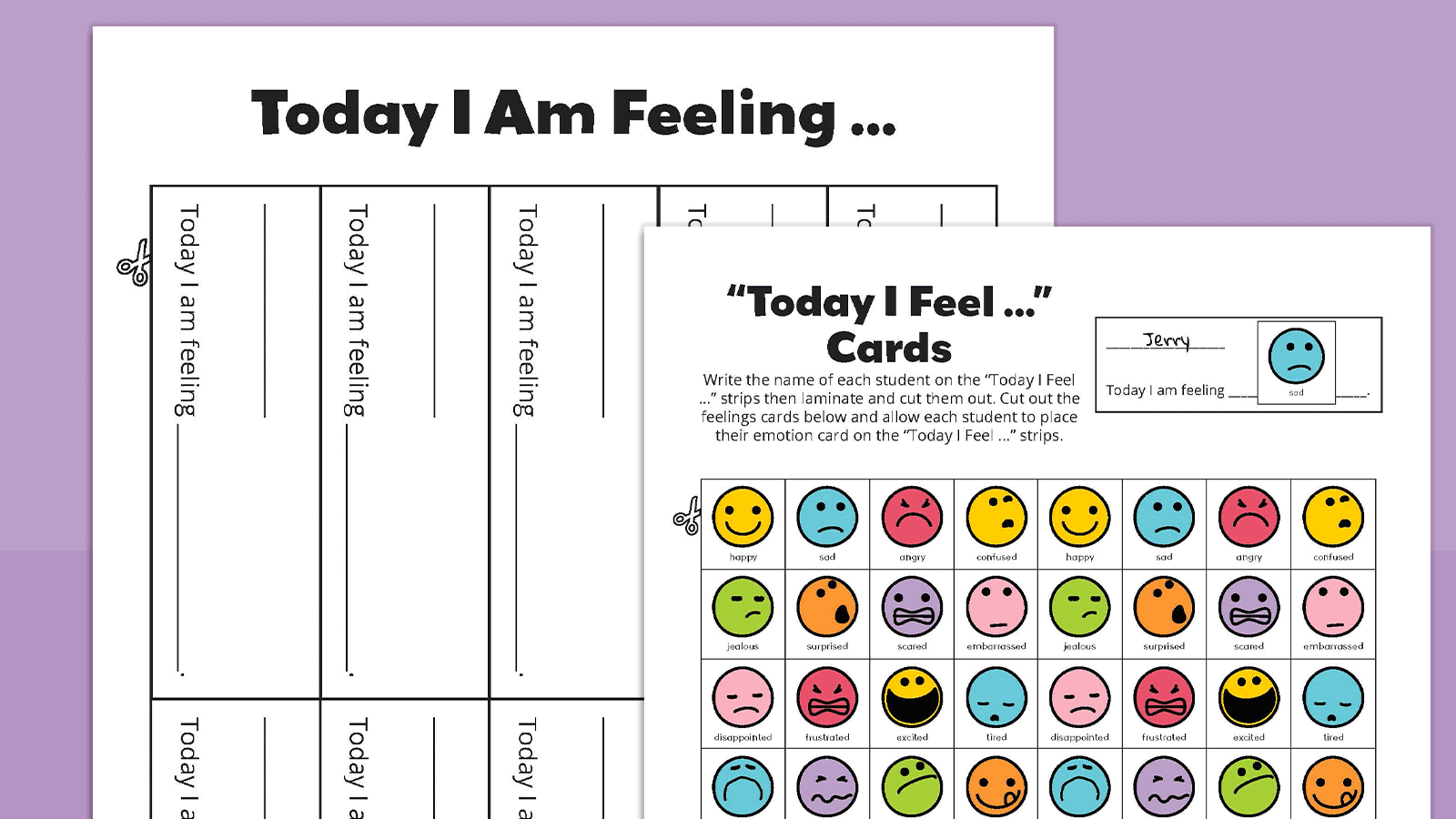 Communication Cards Today I Am Feeling Chart Feelings And Emotion ...