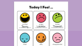 Free Printable Feelings Chart Bundle for Kids