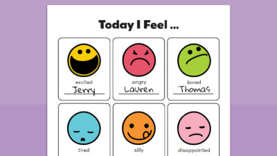 Free Printable Feelings Chart Bundle for Kids