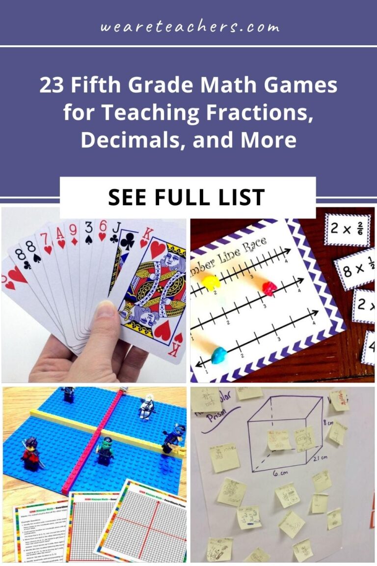 23 Fifth Grade Math Games To Teach Fractions, Decimals & More