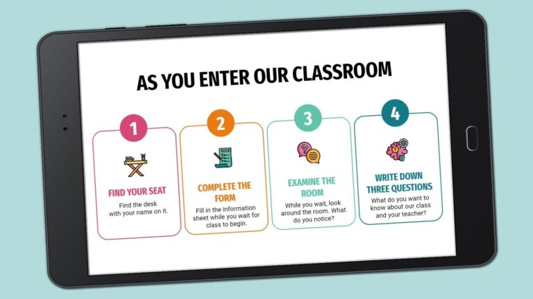 First-Day-of-School Google Slides - Editable Template