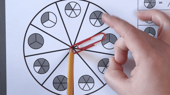 Free Fractions Worksheets - Printable Spinner Games - WeAreTeachers