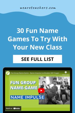 30 Fun Name Games To Try With Your New Class