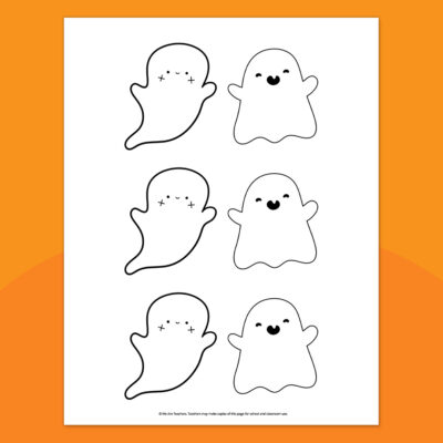 Free Printable Ghost Template for Spooky Fun