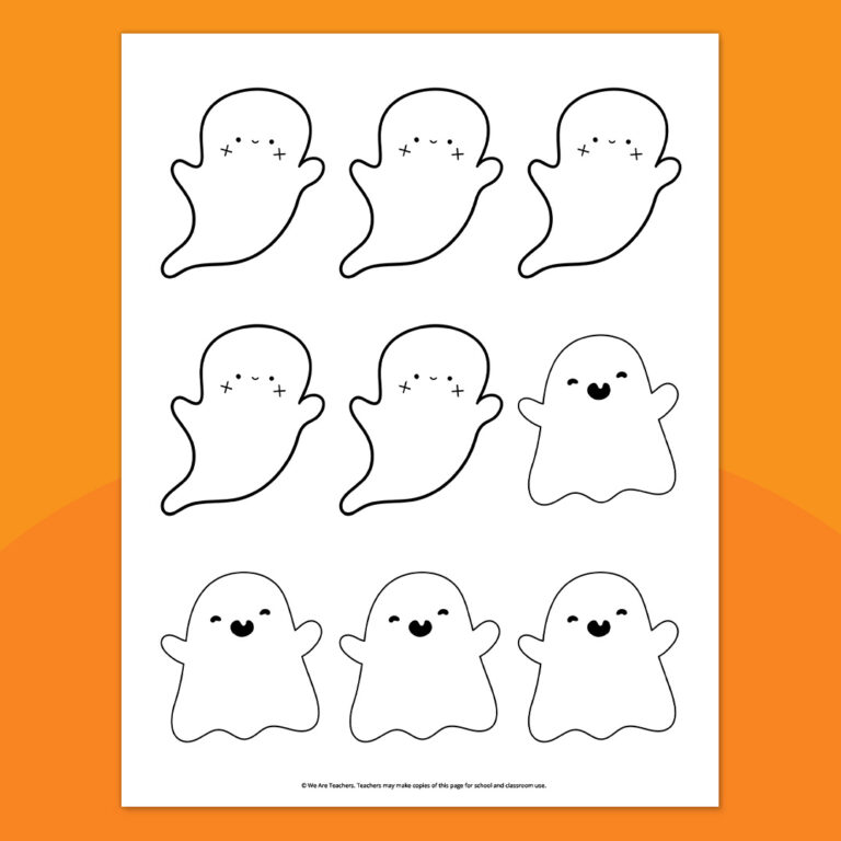 Free Printable Ghost Template for Spooky Fun