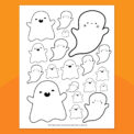 Free Printable Ghost Template for Spooky Fun