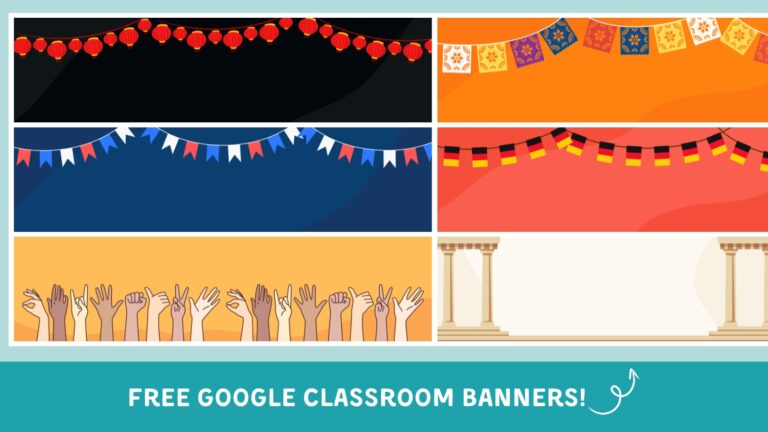 Free Google Classroom Banners for Every Subject and Theme