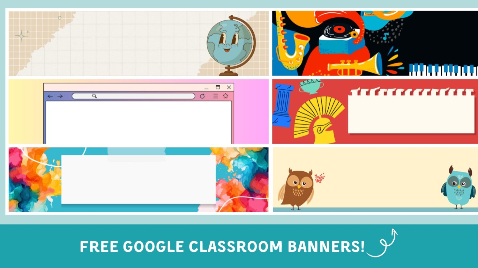 Free Google Classroom Banners for Every Subject and Theme – Audit Student