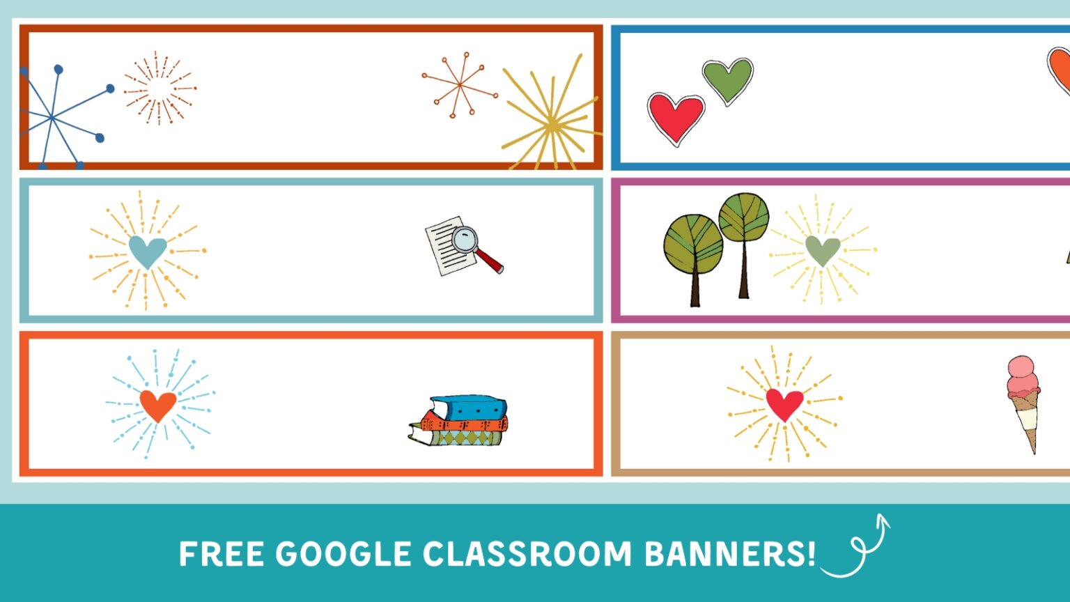 Free Google Classroom Banners for Every Subject and Theme